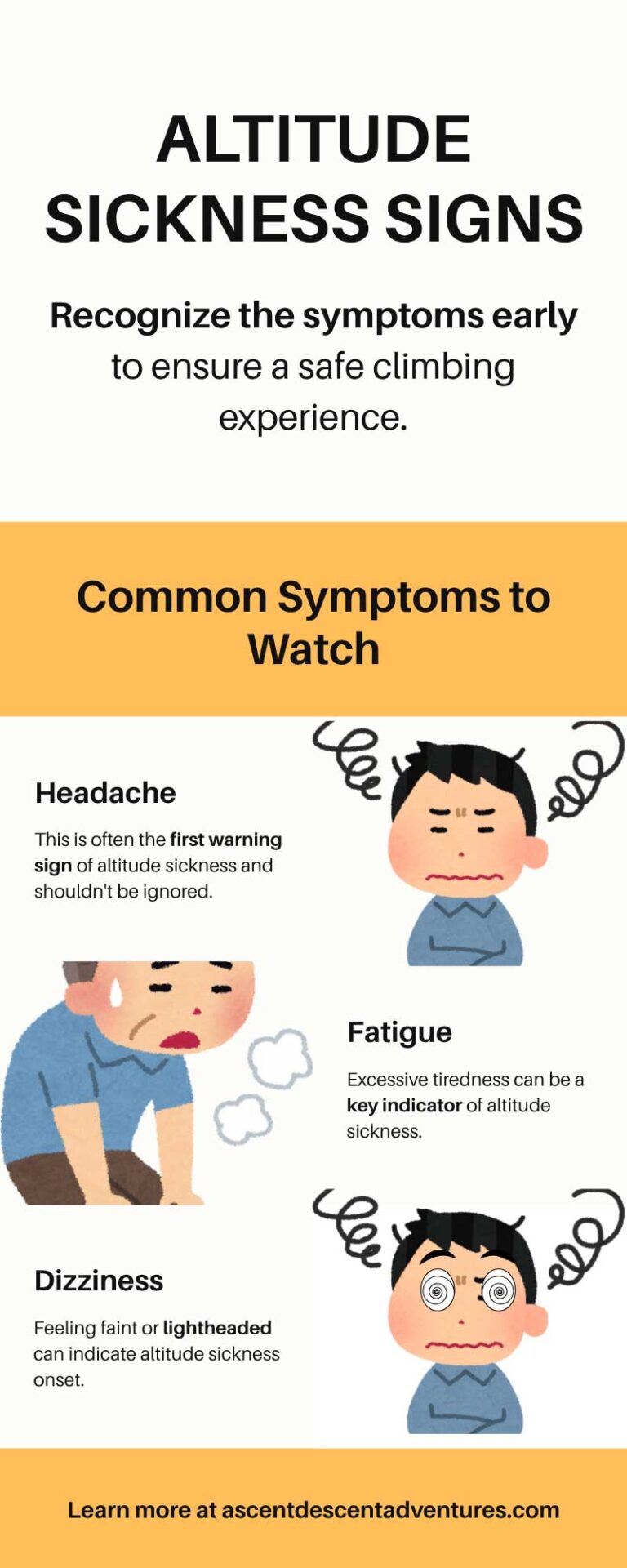5 Signs You Might Be Getting Altitude Sickness | Ascent Descent Adventures
